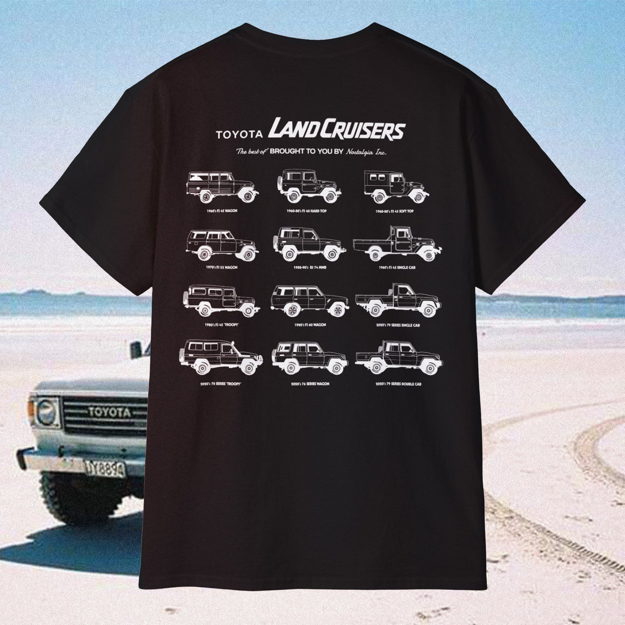 Land Cruiser 'Best Of' T-shirt – Nostalgia Inc.